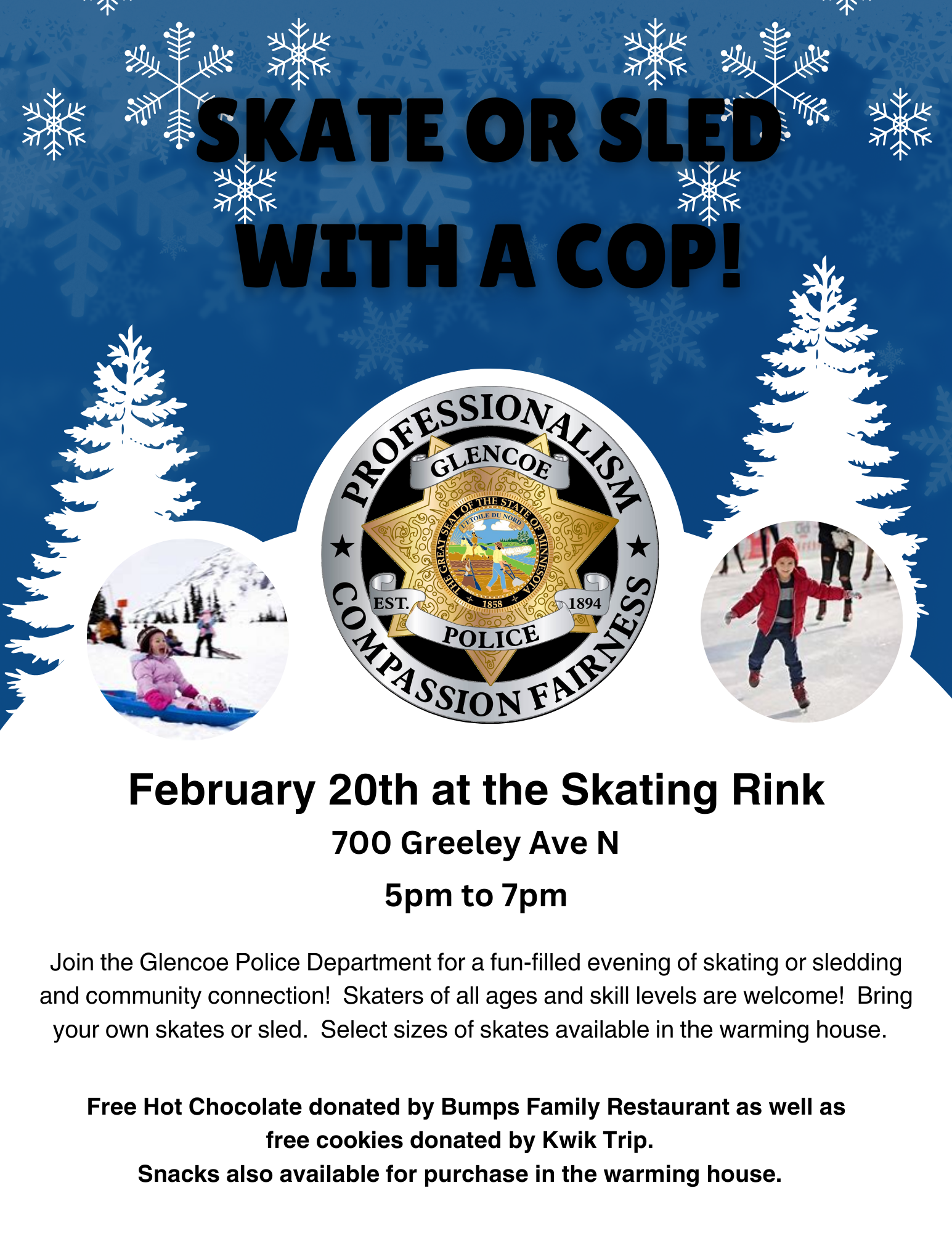 Skate or Sled with a Cop! - City of Glencoe